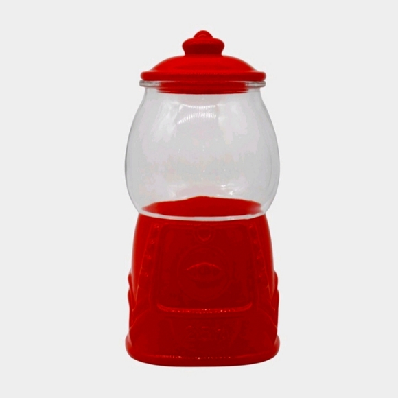 Target | Other | Glass Gumball Canister Red | Poshmark